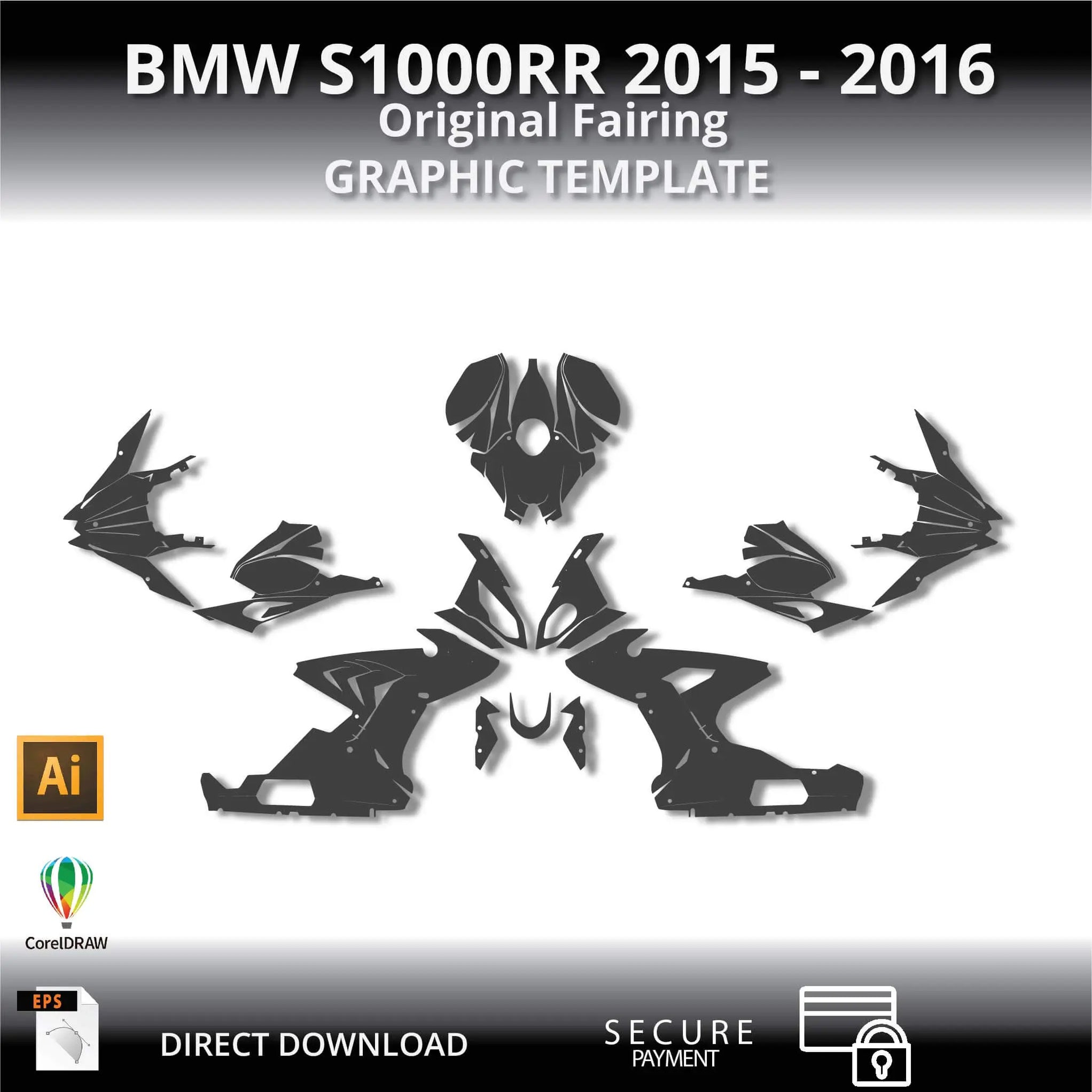 BMW S1000RR Vector Graphic Template for Designers — Bikerz Kingdom