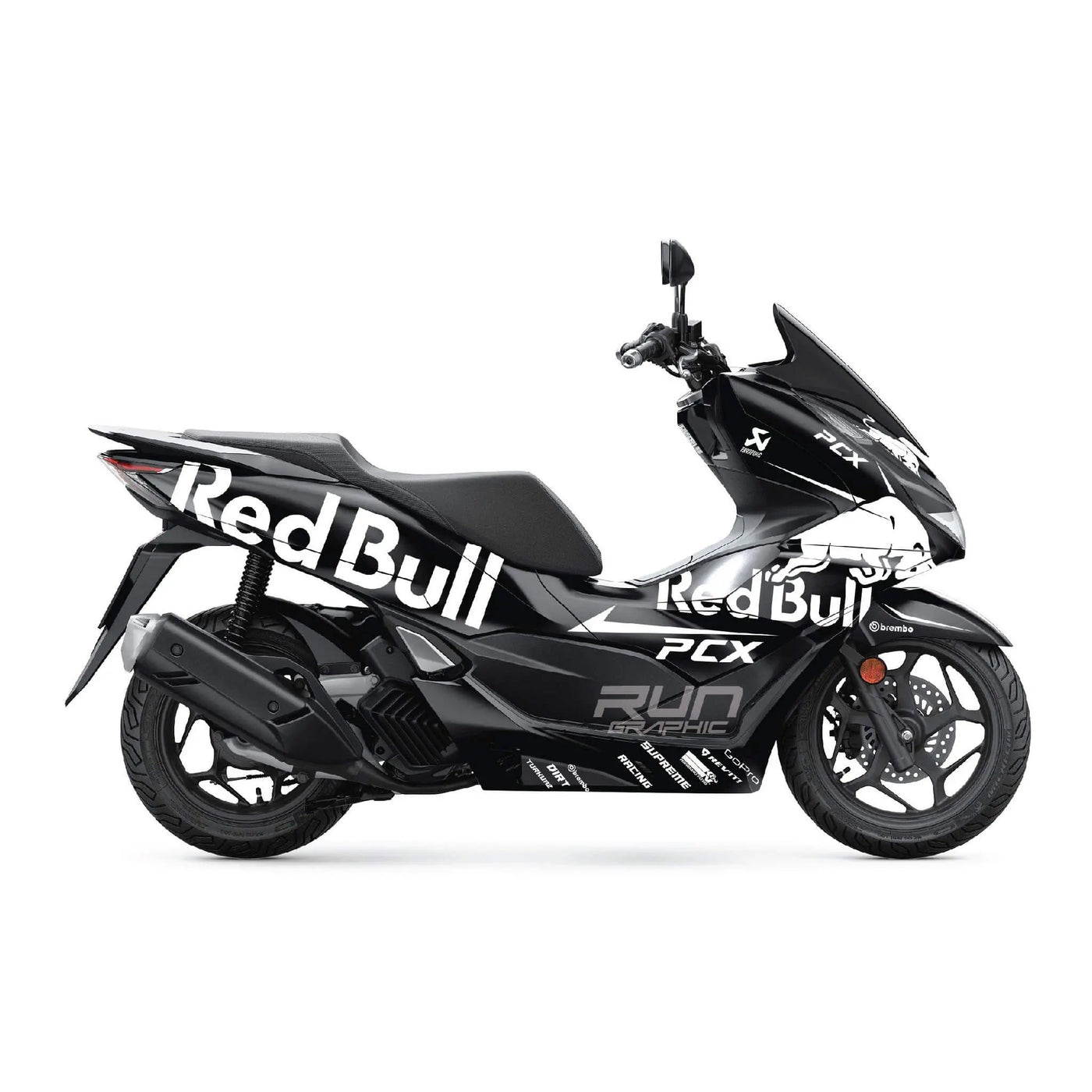 Honda PCX125 2025 Red Bull Graphic Kit | Bikerz Kingdom