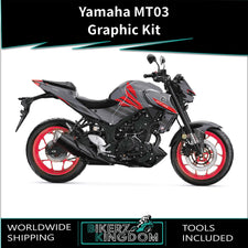 YAMAHA MT03 Funky Stripes Graphic Kit | Custom Graphics — Bikerz Kingdom