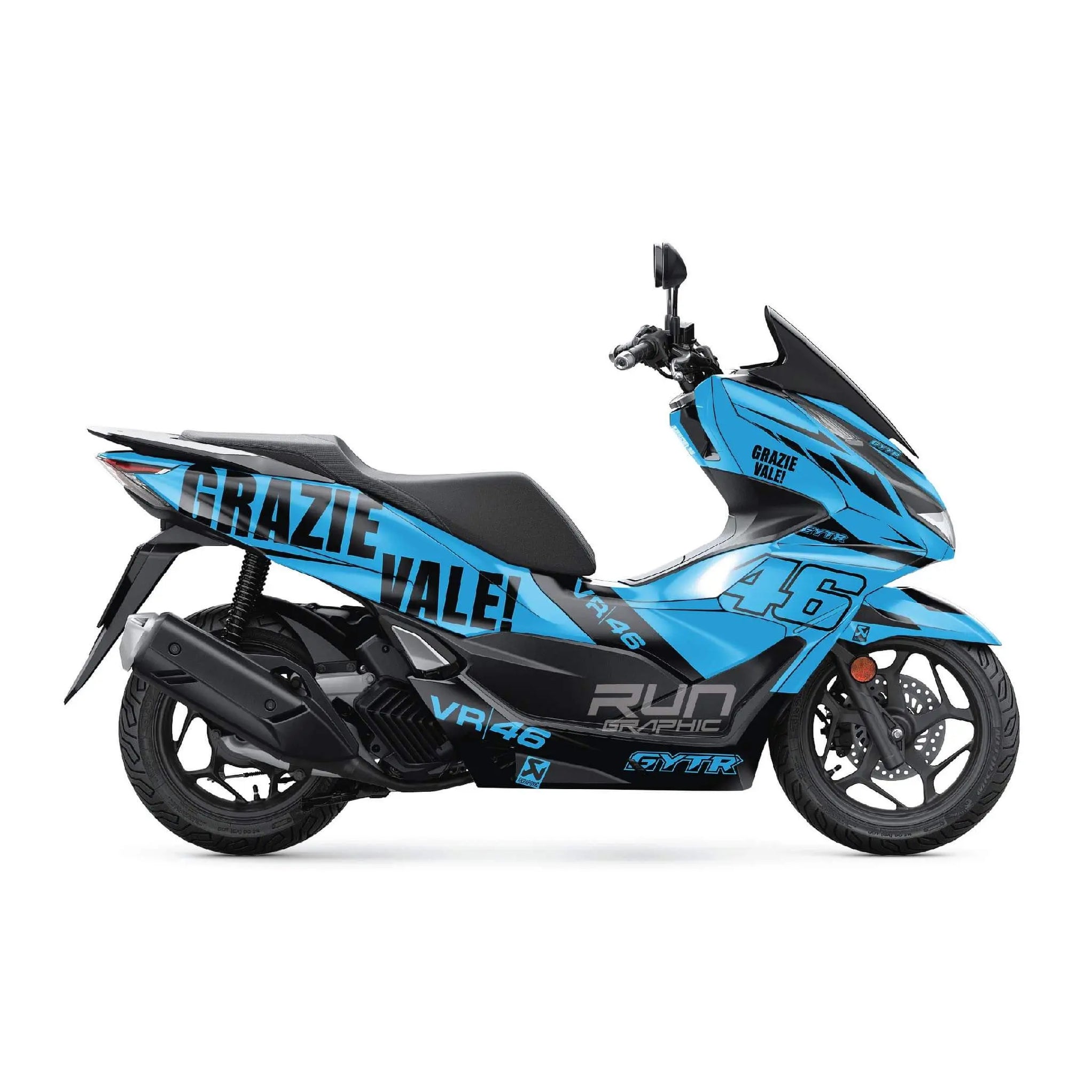 Kit grafiche Honda PCX 125 2025 Grazie Vale | Regno dei motociclisti ...