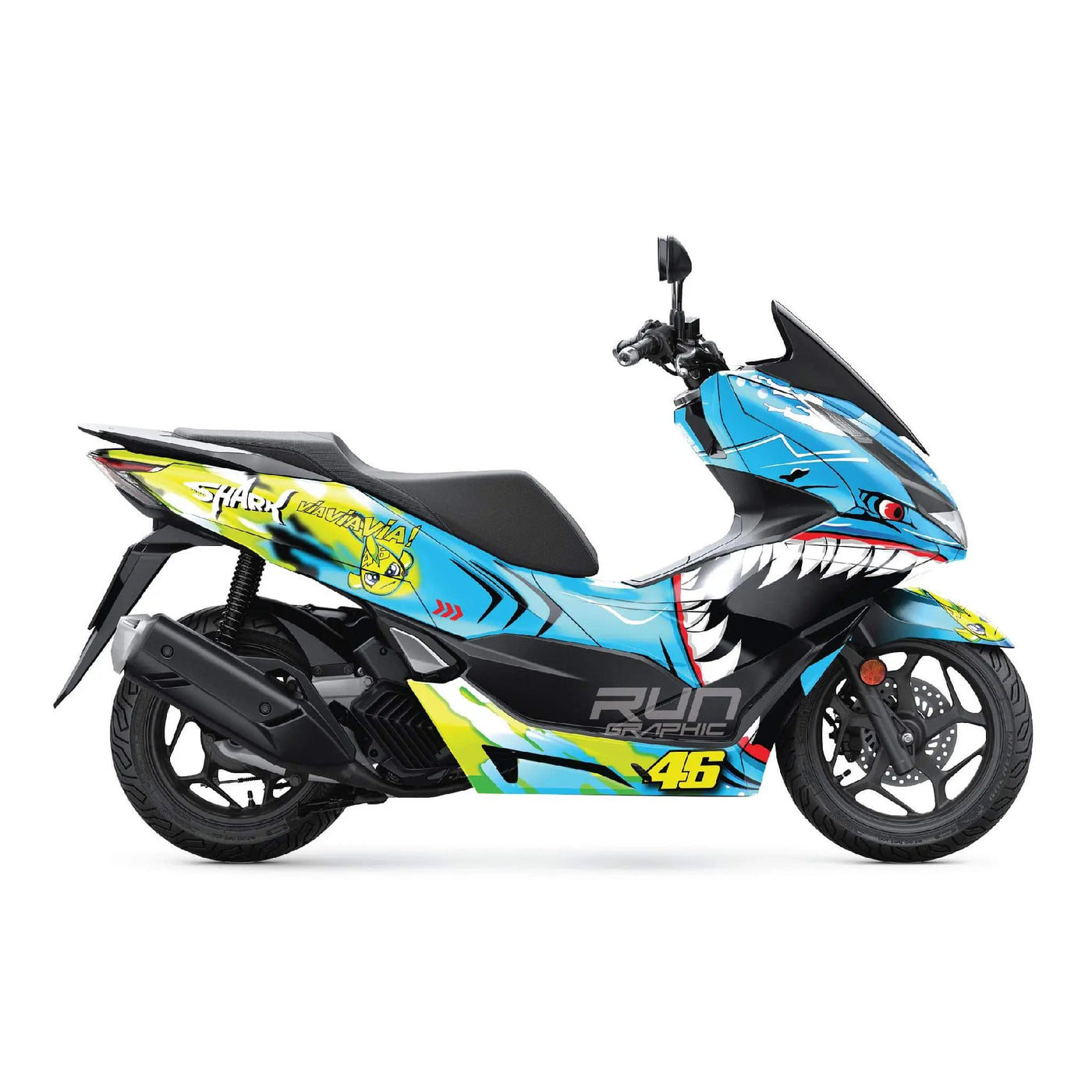 Honda PCX 125 2025 Angry Shark Kit | Bikerz Kingdom