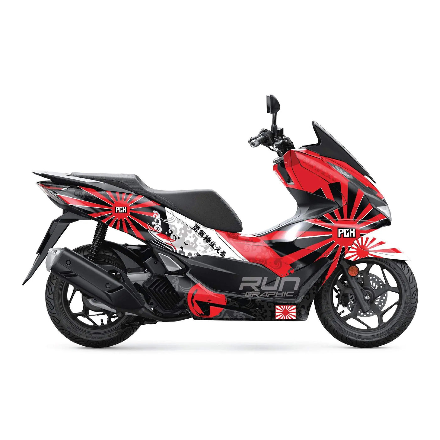 Honda PCX 125 2025 Red Japan Theme Kit | Bikerz Kingdom