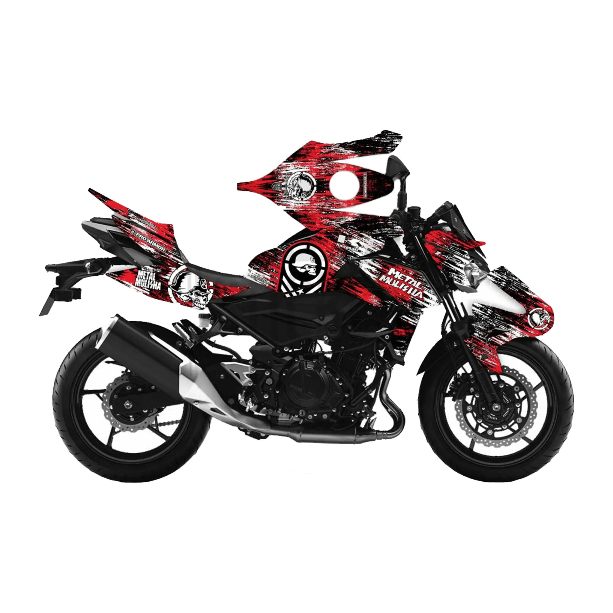 Kawasaki Z400 Full Graphics Sticker Set - Custom Look — Bikerz Kingdom