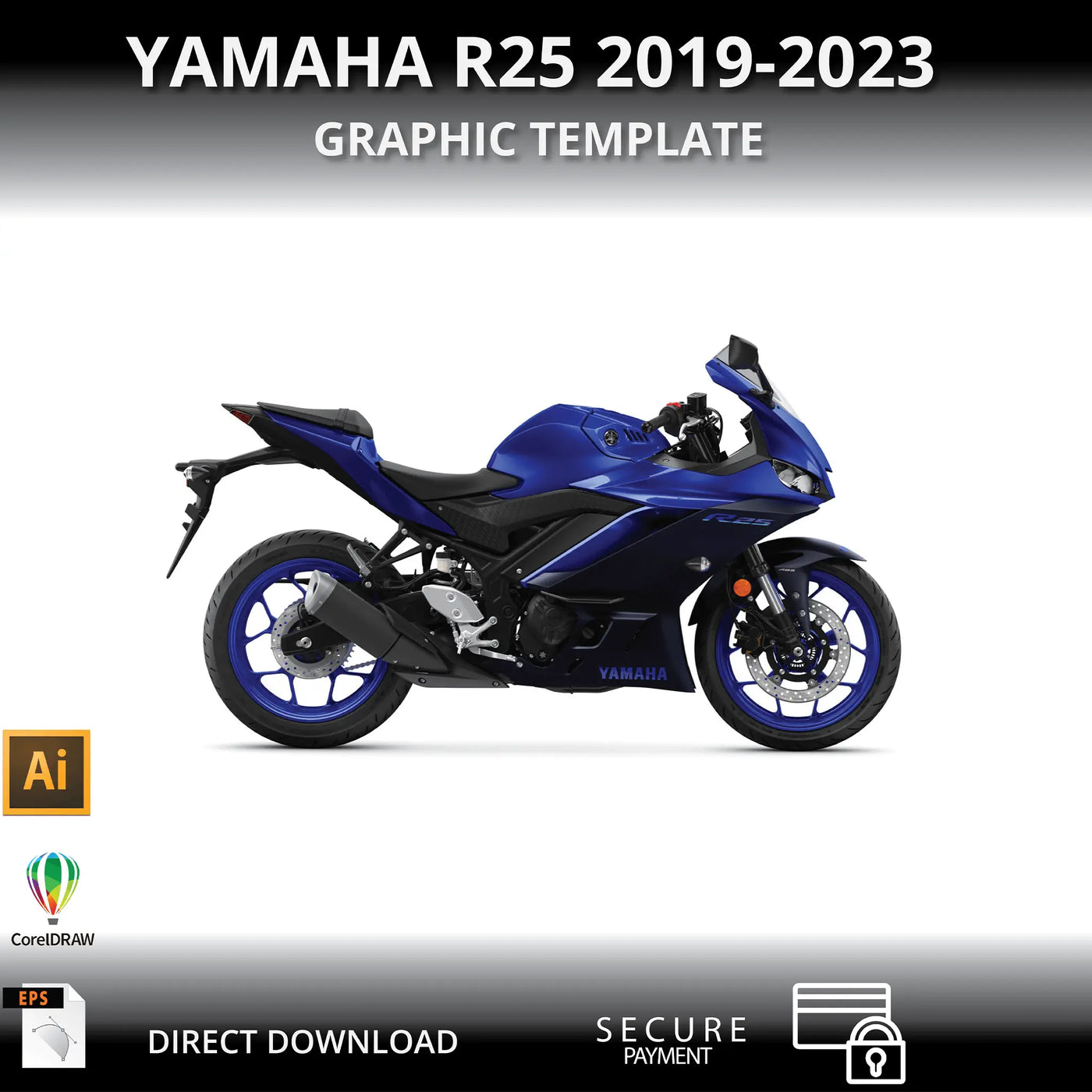 Yamaha R3 Vector Graphic Template - Perfect for Designers — Bikerz Kingdom